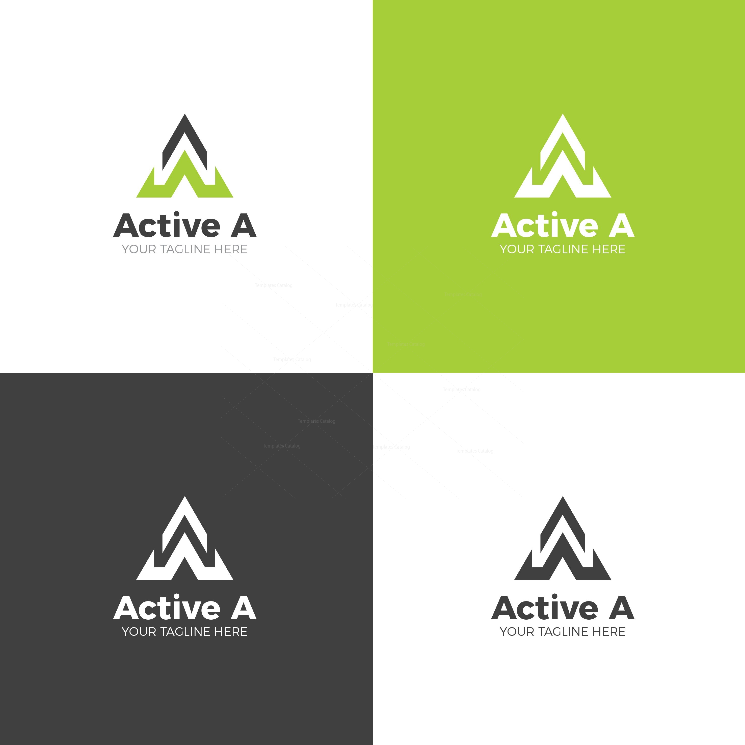 Active Modern Logo Design Template - Template Paradise | Graphic ...