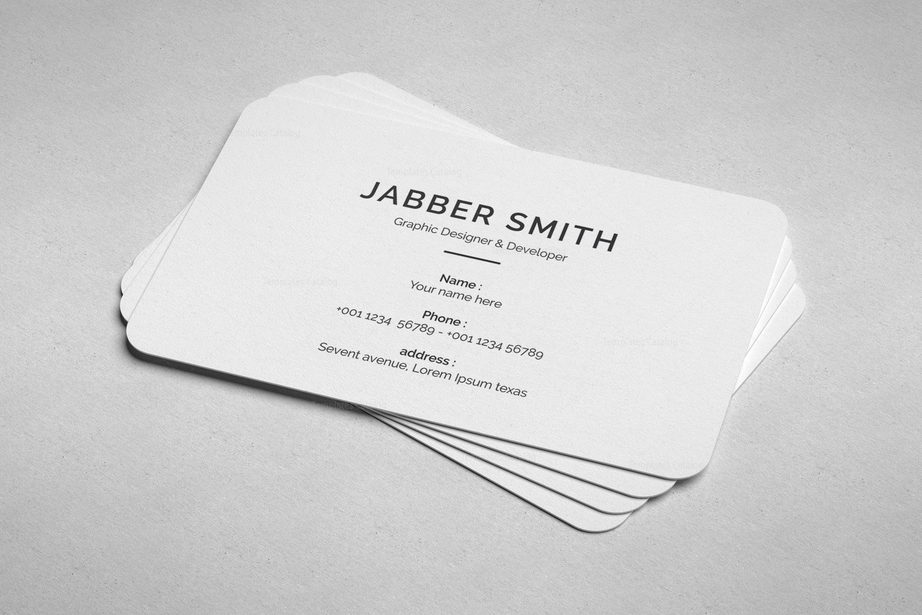 Classic Business Card - Template Paradise | Graphic Templates Store