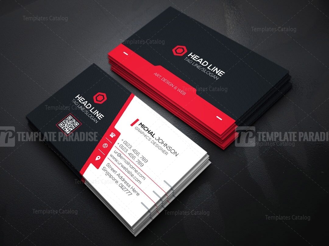 Classy Colorful Visiting Card Template - Template Paradise | Graphic ...