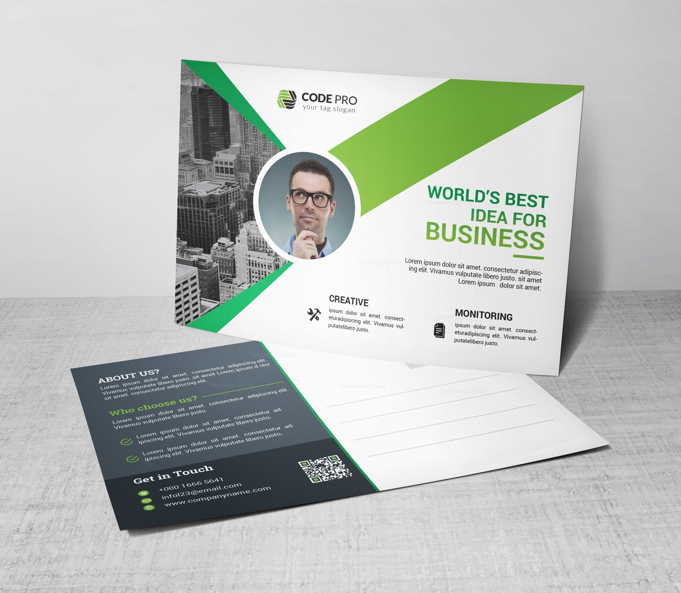 Construction Postcard Template - Template Paradise | Graphic Templates ...