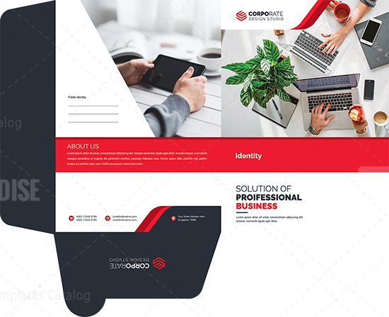 Corporate Folder Template - Template Paradise | Graphic Templates Store