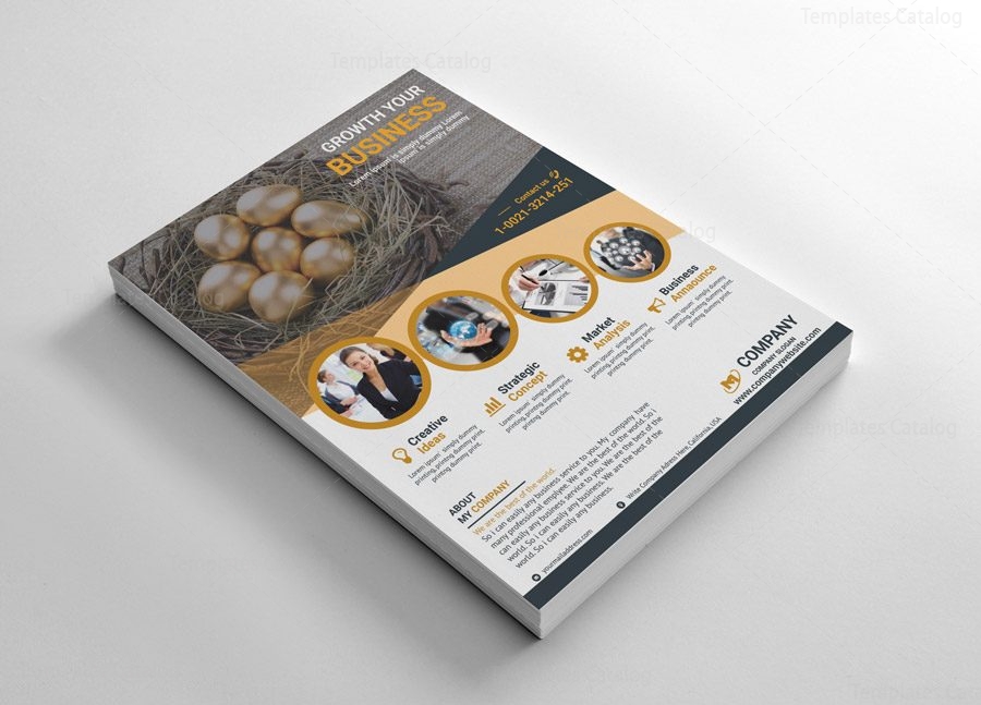 Excellent Flyers Design Template - Template Paradise | Graphic ...