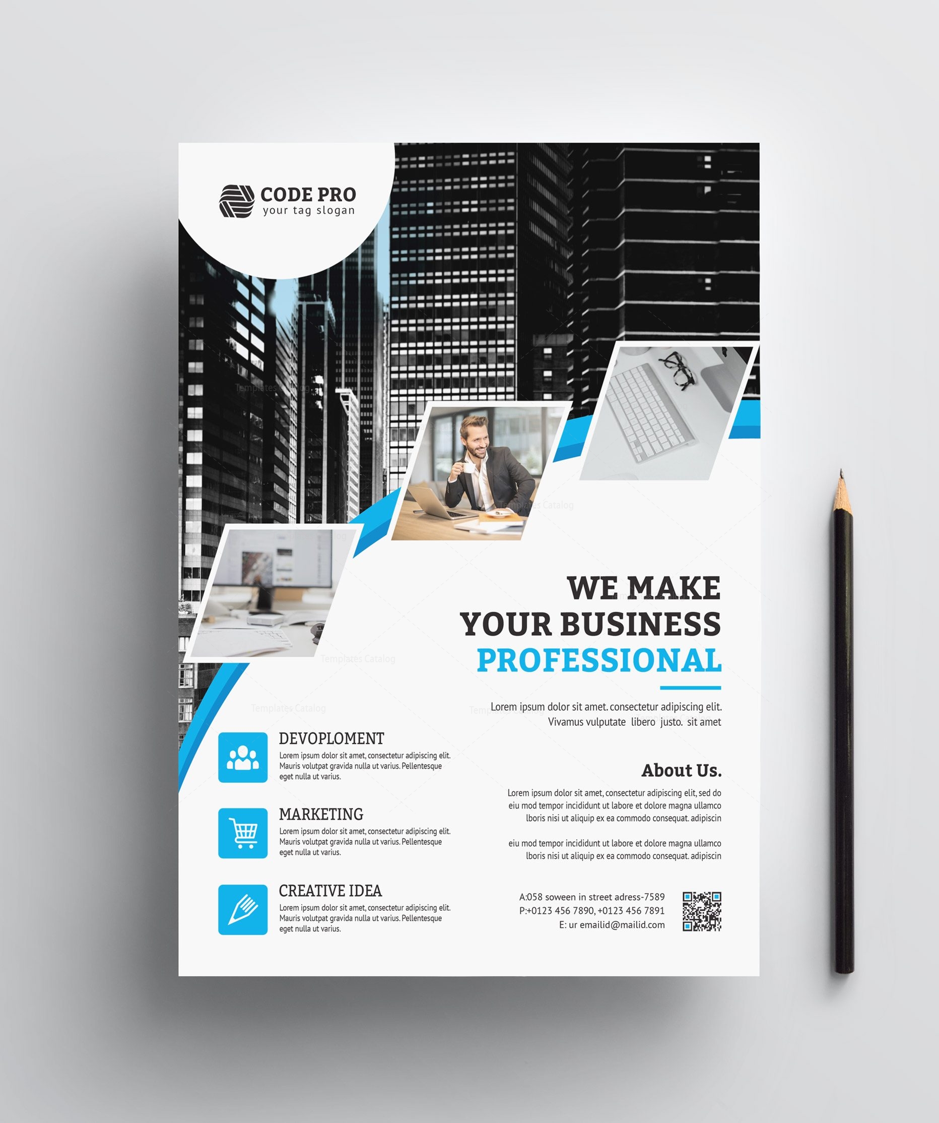 Insurance Business Flyer Design - Template Paradise | Graphic Templates ...