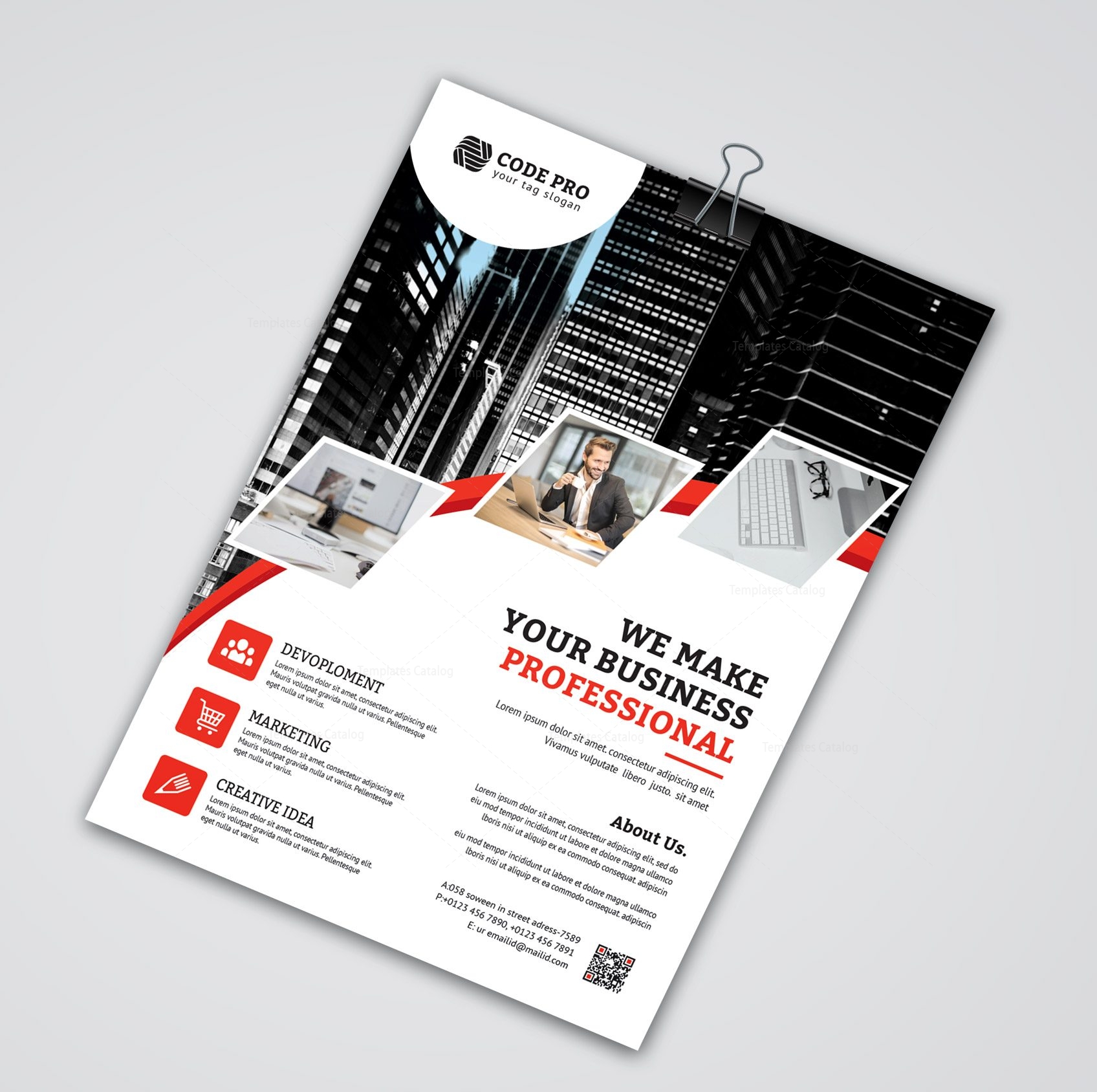 Insurance Business Flyer Design - Template Paradise | Graphic Templates ...