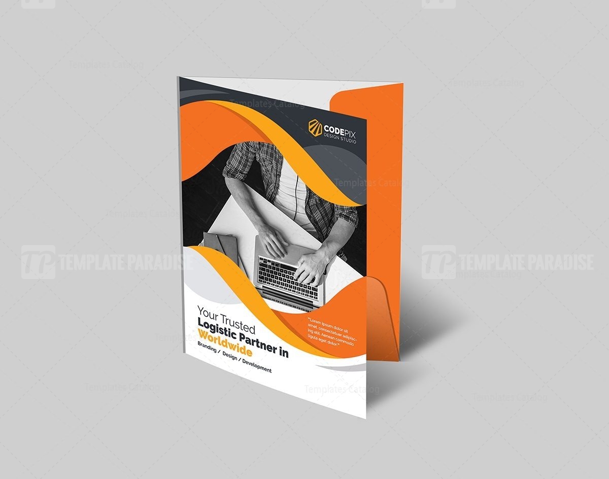 Modern Corporate Folder Template - Template Paradise | Graphic ...