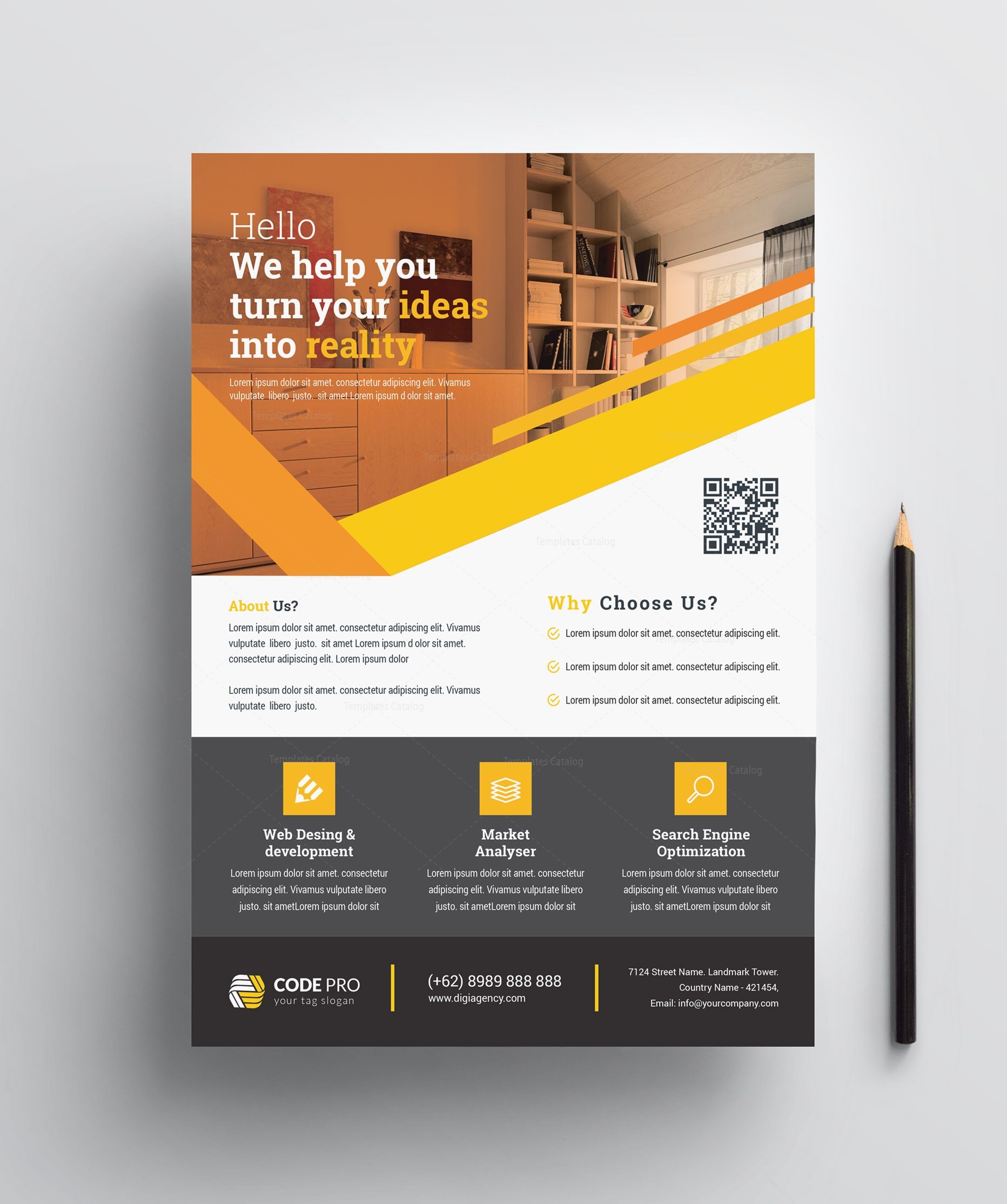 Operator Print Flyer Templates - Template Paradise | Graphic Templates ...