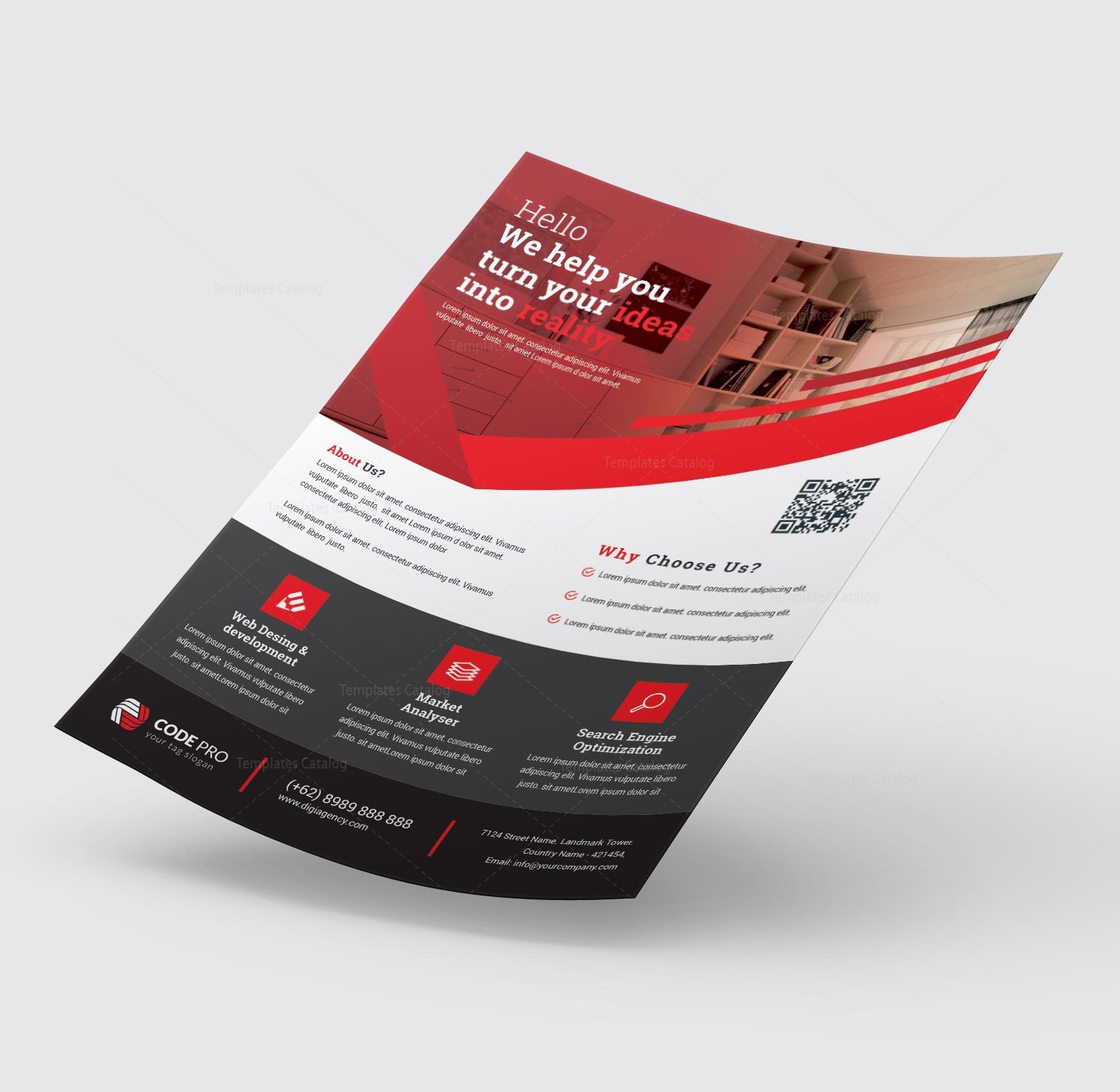 Operator Print Flyer Templates - Template Paradise | Graphic Templates ...