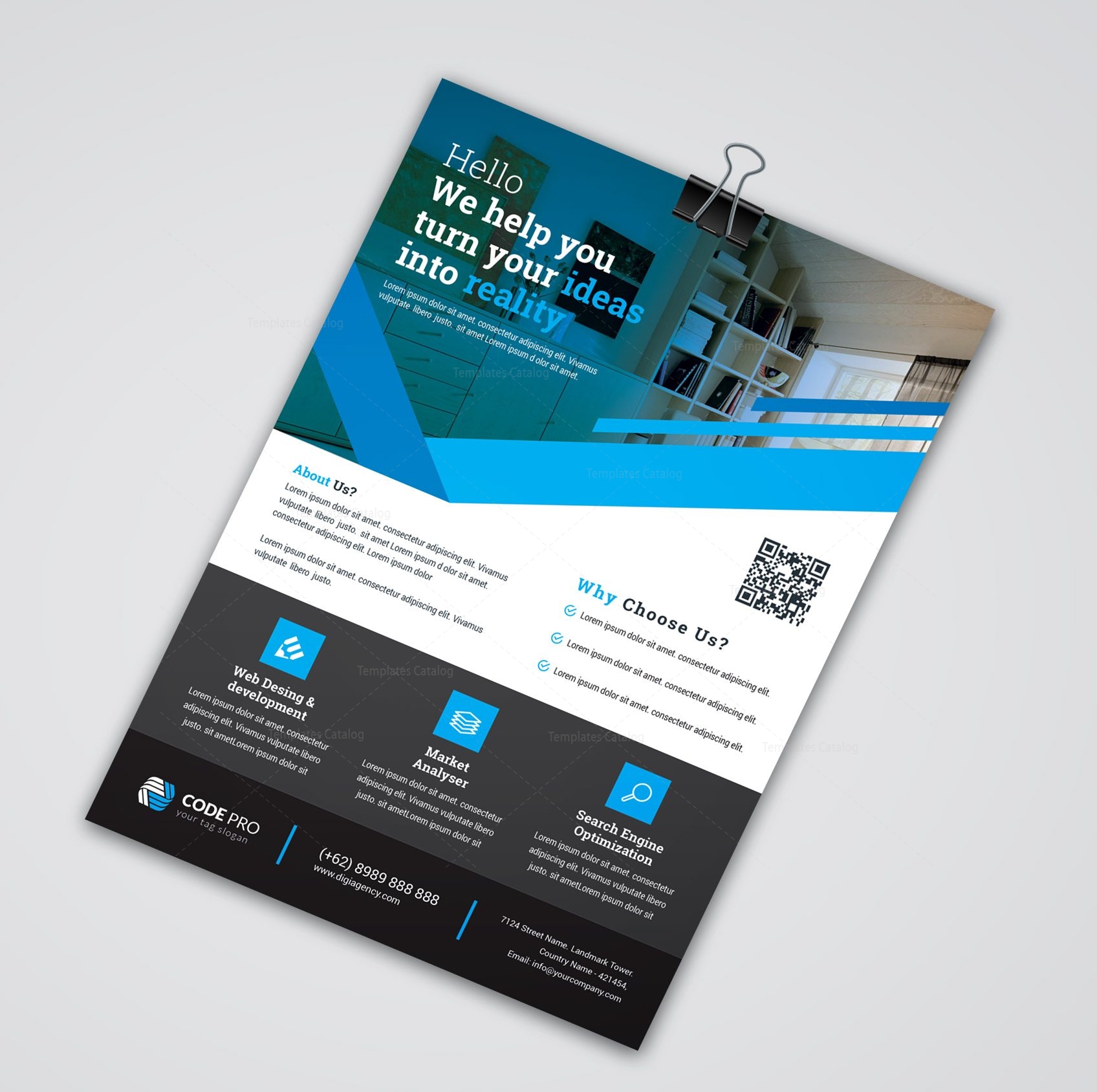 Operator Print Flyer Templates - Template Paradise | Graphic Templates ...