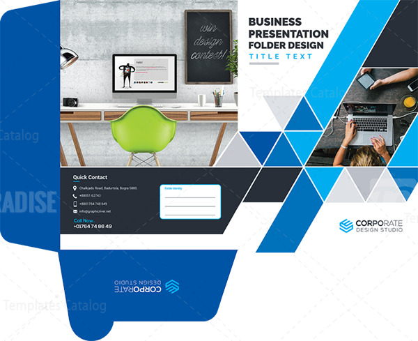 Perfect Presentation Folder - Template Paradise | Graphic Templates Store