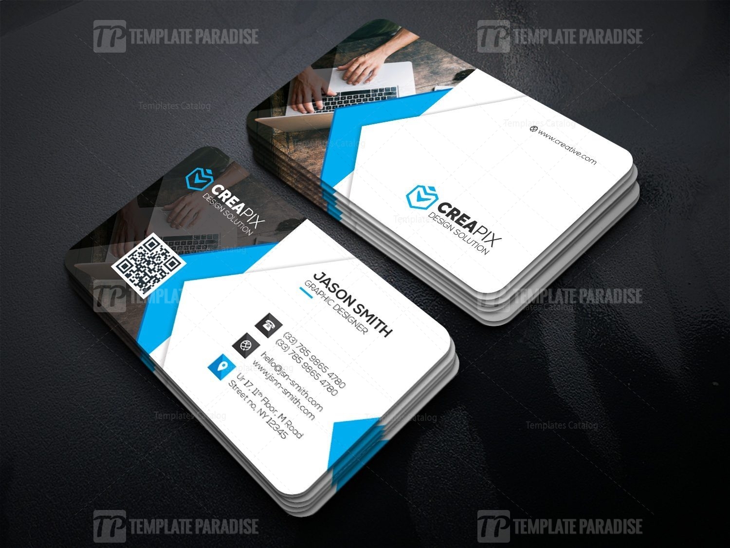 Personal Business Card Template - Template Paradise | Graphic Templates ...