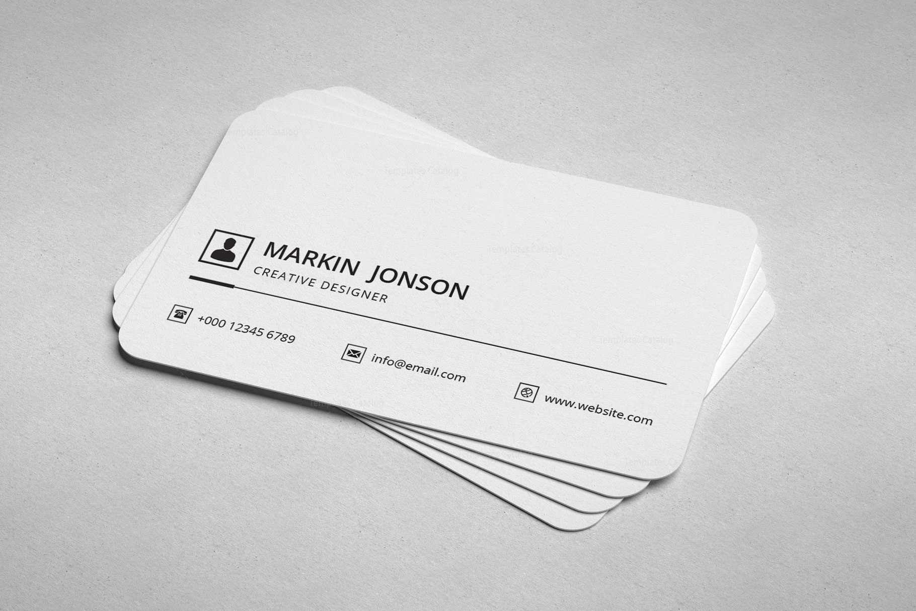 Salesman Professional Business Card Design - Template Paradise ...