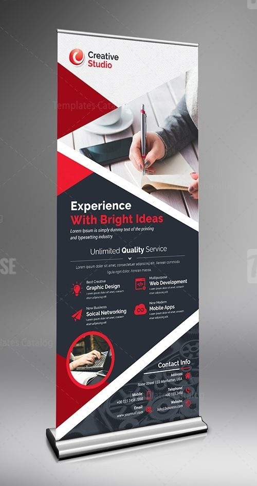 Store Roll Up Banner Template - Template Paradise | Graphic Templates Store