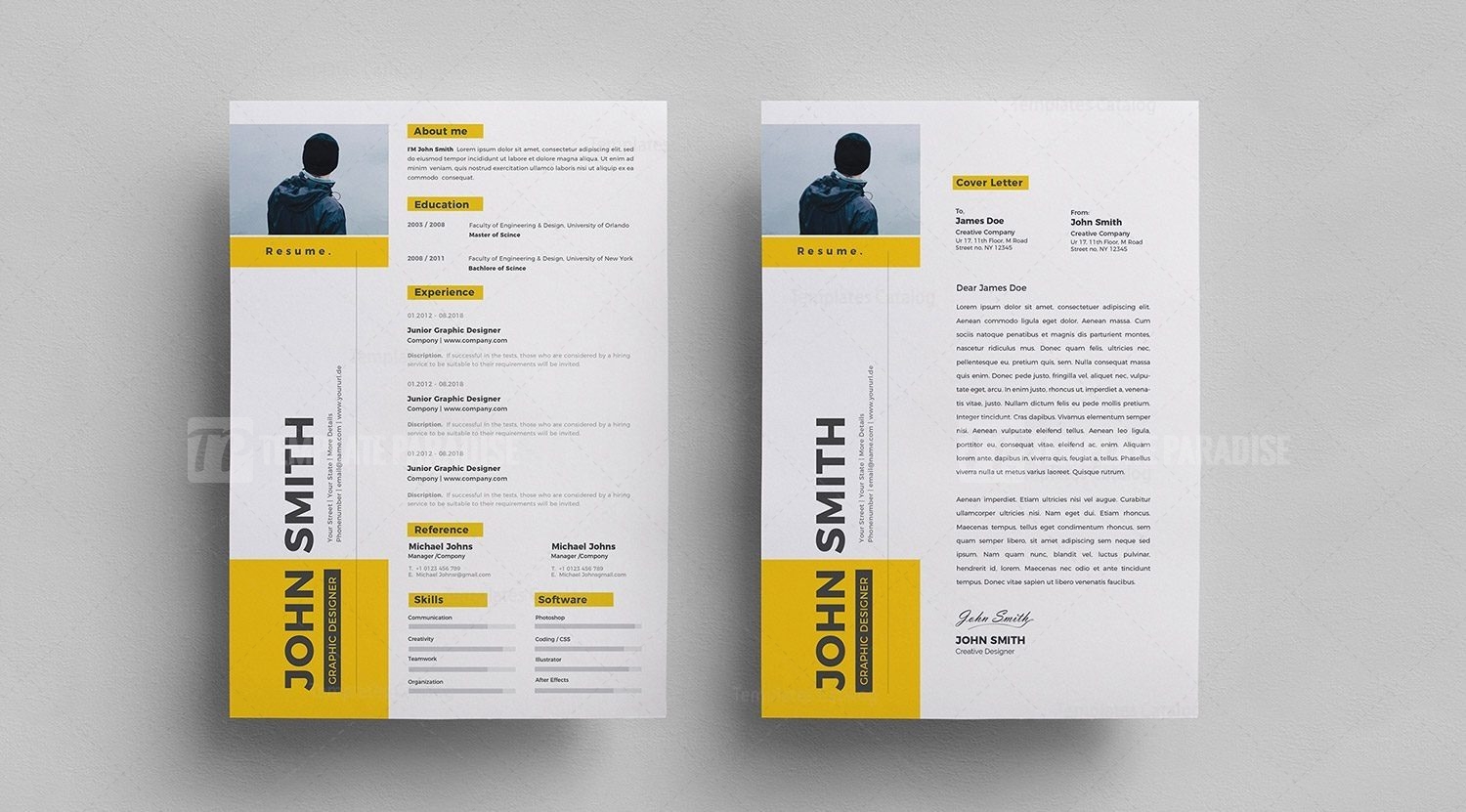 Versatile Resume Template - Template Paradise | Graphic Templates Store